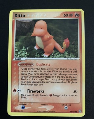 DITTO – CHARMANDER – 61/113 – EX DELTA SPECIES – ENG – POKEMON CARD ...
