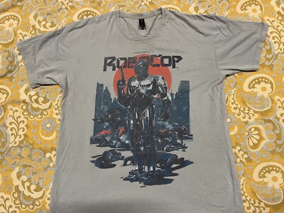 LootCrate Mens RoboCop Grey T-Shirt Crew Neck - Size XL | eBay