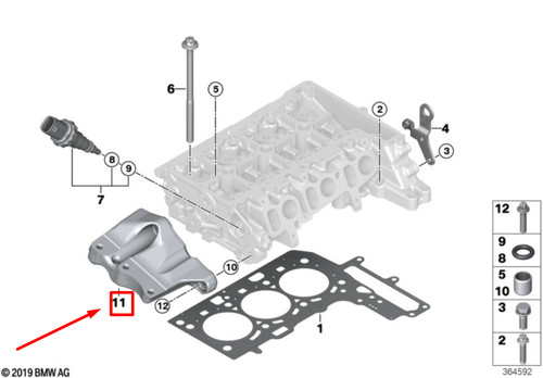 NEW MINI F60 RIGHT ENGINE SUPPORTING BRACKET 11128511299 8511299 ...