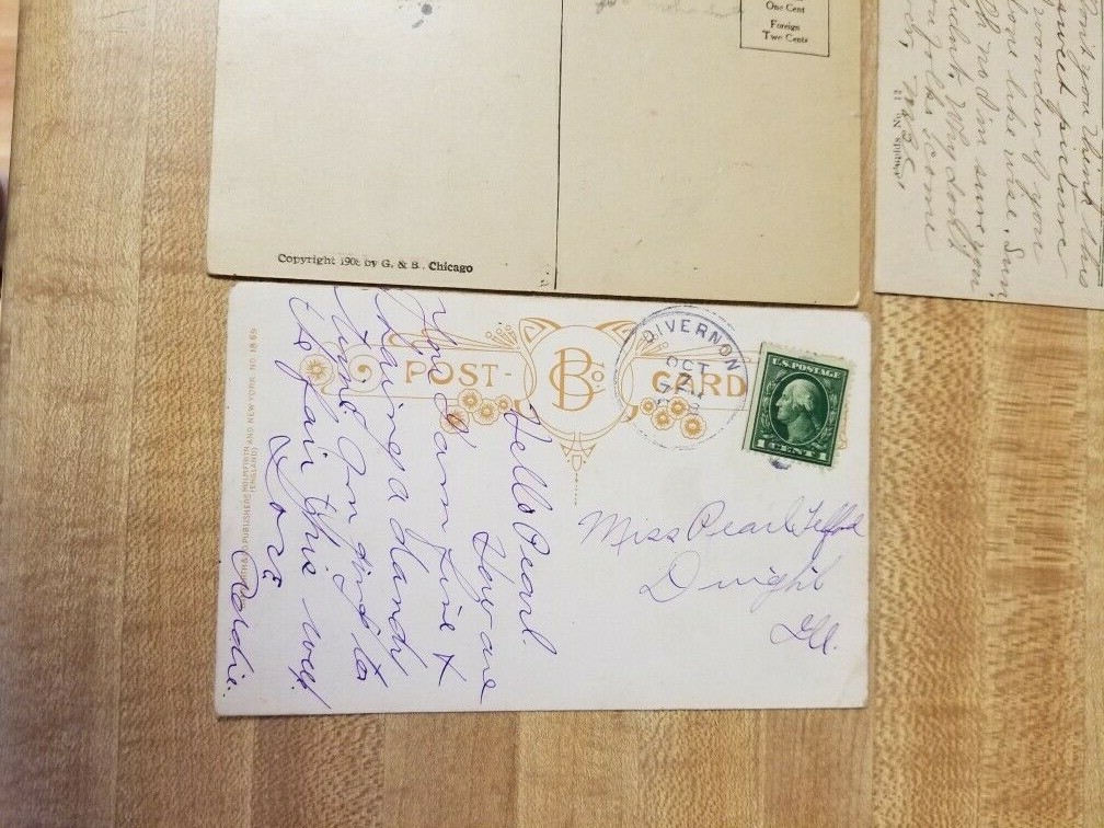 29 Vintage Verticle Postcards Early 1900's Used 1 Cent US and Canadian ...