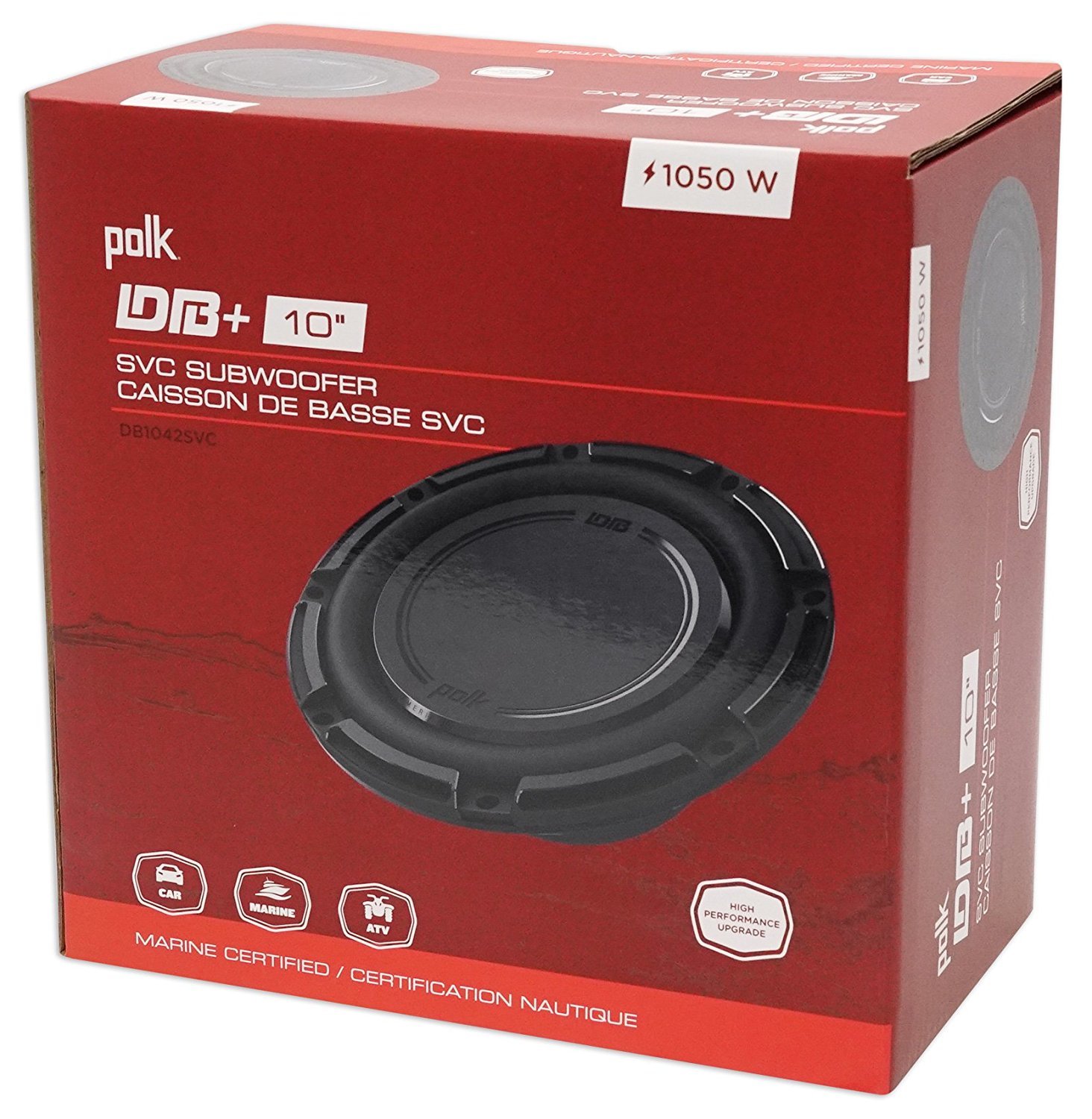 POLK DB1042SVC / DB+ 10" SUB WOOFER /SINGLE COIL 4-OHM CAR / MARINE ...
