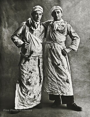 1950/84 Vintage IRVING PENN Butcher Men Charcuterie Meat Workers Photo ...