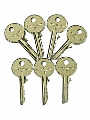1 Yale Y52 997E 7E 5YA6 Space And Depth Keys 5 Cut Blanks Round Discus ...