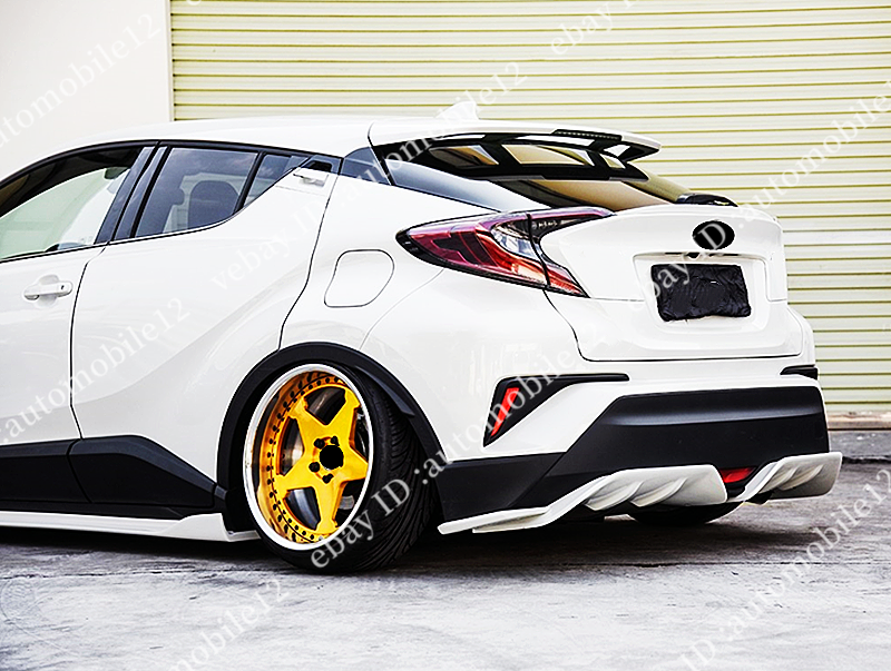 Unpainted Rear Bumper Lip Diffuser Spoiler Cover For Toyota C-HR CHR ...