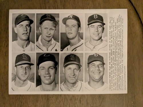 Roy Campanella, Stan Musial, Peewee Reese & More N.L. All Star 1953 AP ...