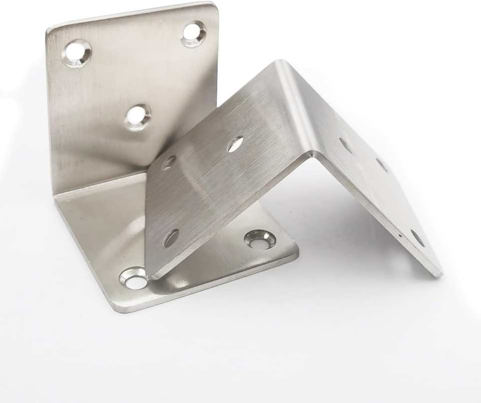 Stainless Steel L Brackets Fastener Corner Braces with Screws L Shape ...