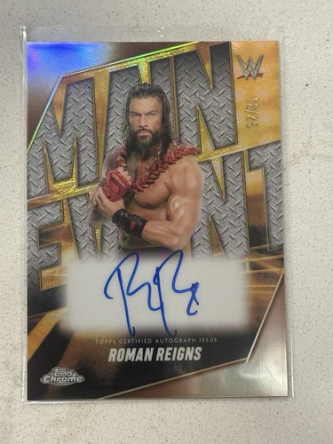 2025 Topps Chrome WWE - Main Event Autographs Orange Refractor #MEA-RMR ...