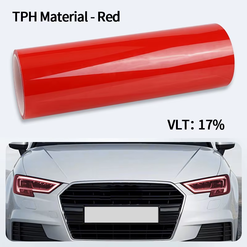 Car Headlight & Taillight & Fog Light Lamp Wrap Film Smoke Black TPH PU ...