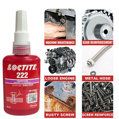 LOCTITE THREADLOCK 222 50ML BOLT NUT SCREW LOW STRENGTH FIX GLUE | eBay UK
