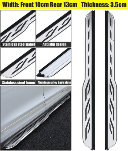 2PCS Fits for SsangYong Torres 2023 2024 Door Side Step Running Board ...