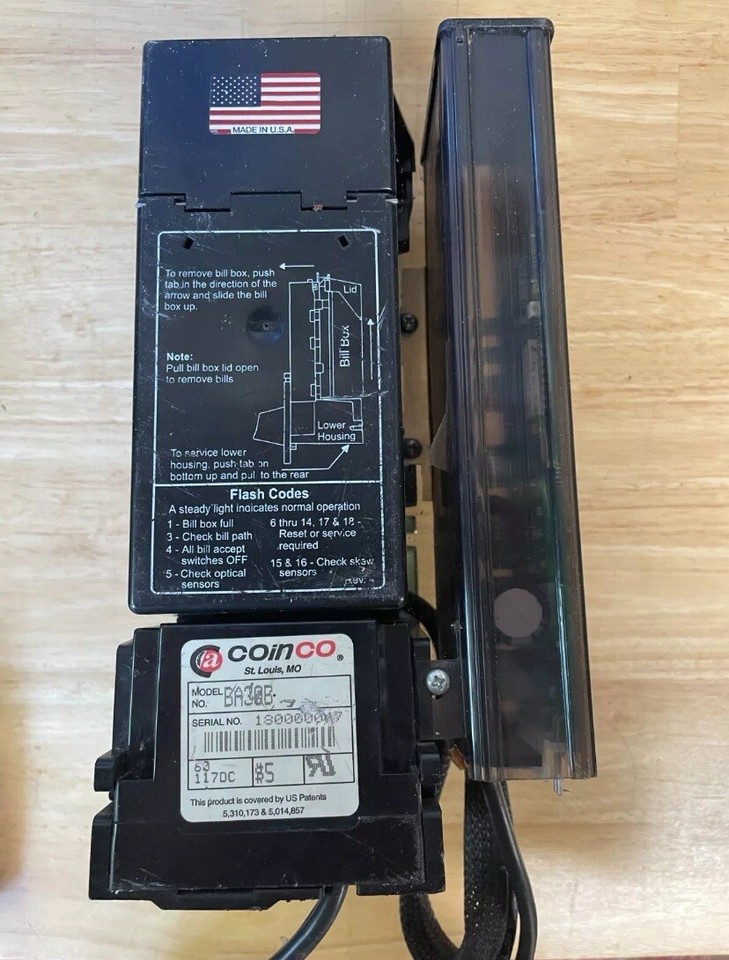 Coinco BA30B Vending Machine Bill Acceptor Validator Tested Working | eBay