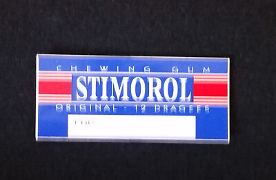 Autocollant / sticker Stimorol original - Chewing gum bleu | eBay