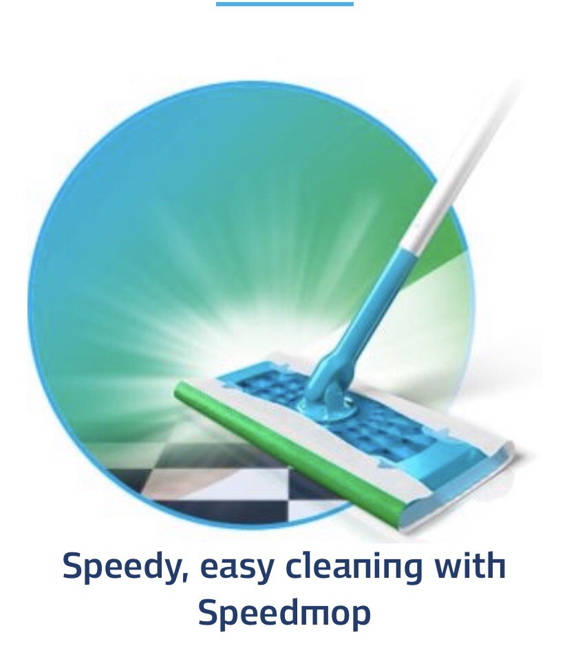 Flash SpeedMop 360° Rotating Hygienic Includes 24 Wet Cloths Floor ...