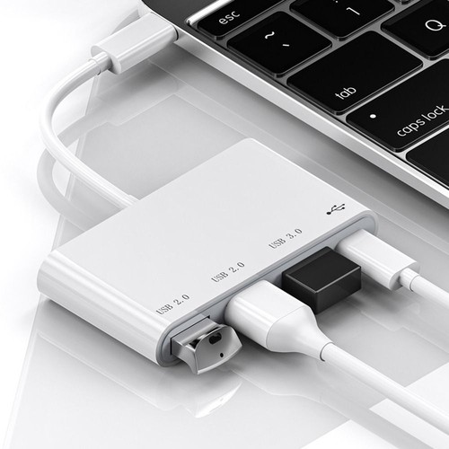 5 in 1 Multiport Splitter Converter OTG Adapter USB 3.0 Type-C Hub ...