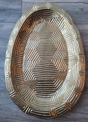 Threshold Cast? Metal Tray Gold Decorative Wall Home Decor 16" | eBay