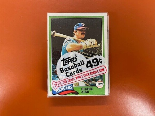 1981 Topps Baseball cello pack. It is in excellent unopened condition ...
