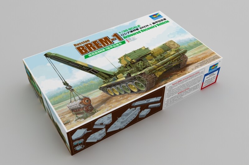 Trumpeter Tr09553 1/35 Russian Brem-1 Armoured Recovery Vehicle Model ...