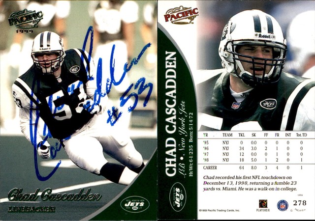 1999 Pacific - #278 Chad Cascadden for sale online | eBay