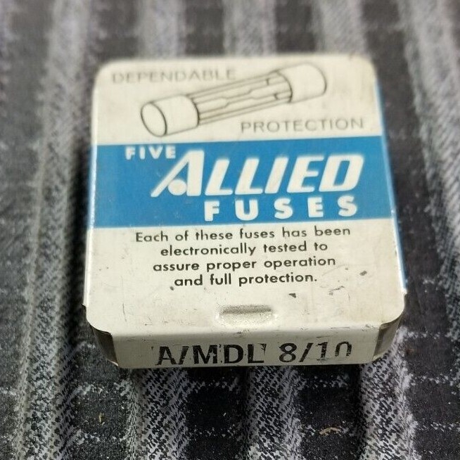 PACK OF 5- ALLIED A/MDL-8/10 FUSES | eBay