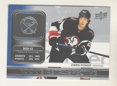 2023-24 Upper Deck ROOKIE RETROSPECTIVE #RR-5 OWEN POWER Buffalo Sabres ...