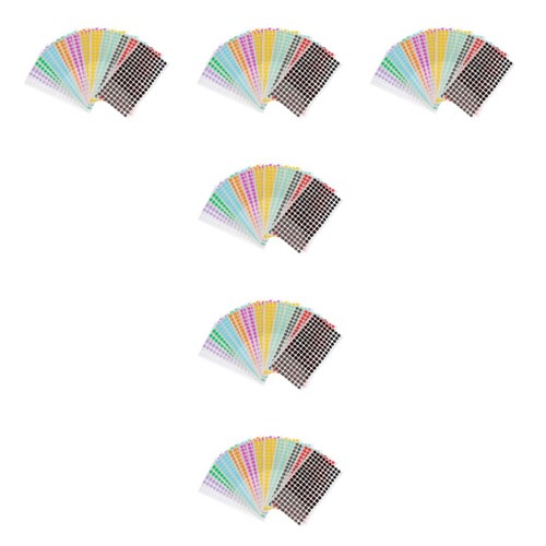 108 Sheets of Classified Small Dot Label Stickers for Marking (Random ...