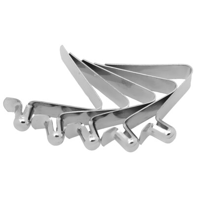 5 Stainless Steel Paddle Tent Pole Push Button Spring Snap Clip Locking ...