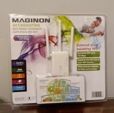 Maginon Accessories WIFI RANGE EXTENDER Works w Most Routers --NIB | eBay