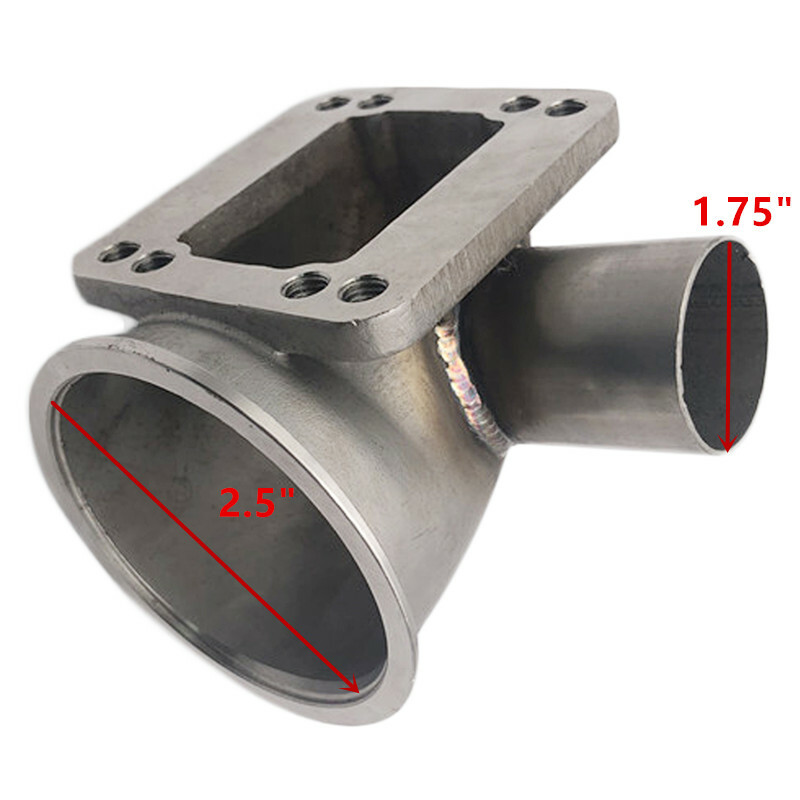 Stainless Steel 2.5 inches V-Band T3/T4 Turbo Turbocharger Elbow ...