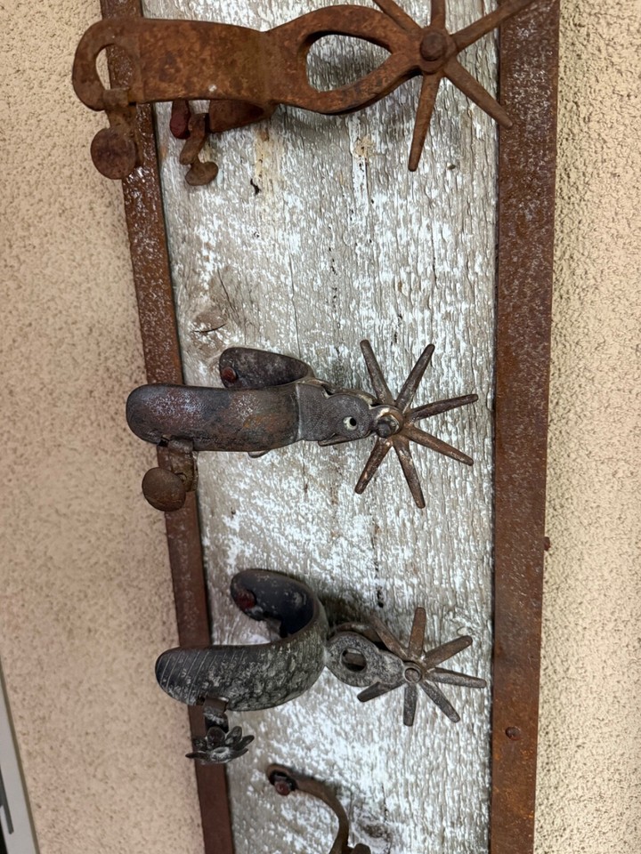 vintage western cowboy spurs display | eBay