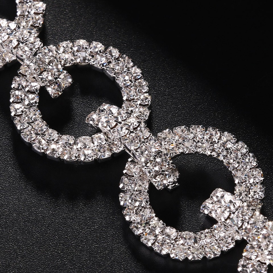 Women Thong Rhinestone G-strings Circles Bikini Sexy Body chain ...