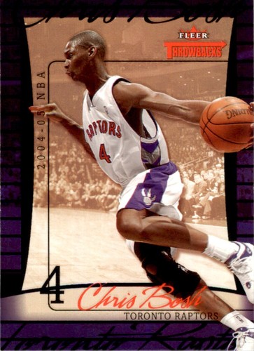 2004-05 Fleer Throwbacks Chris Bosh Toronto Raptors #19 | eBay