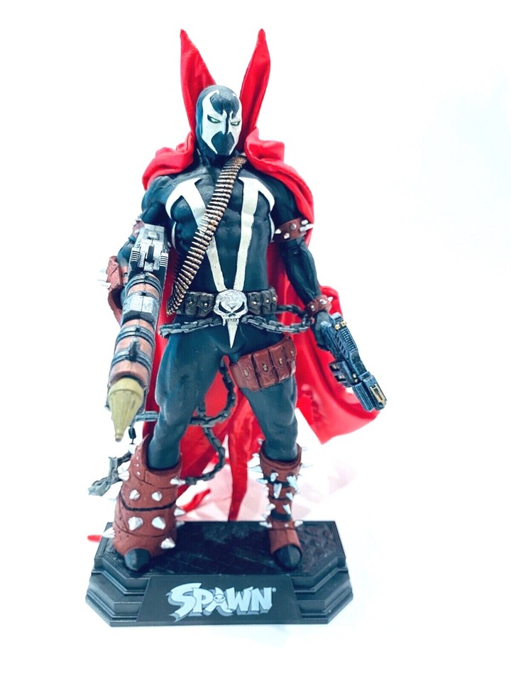SU-C-SPD-XL-R: Custom XL Red wired cape for McFarlane Spawn (No Figure ...