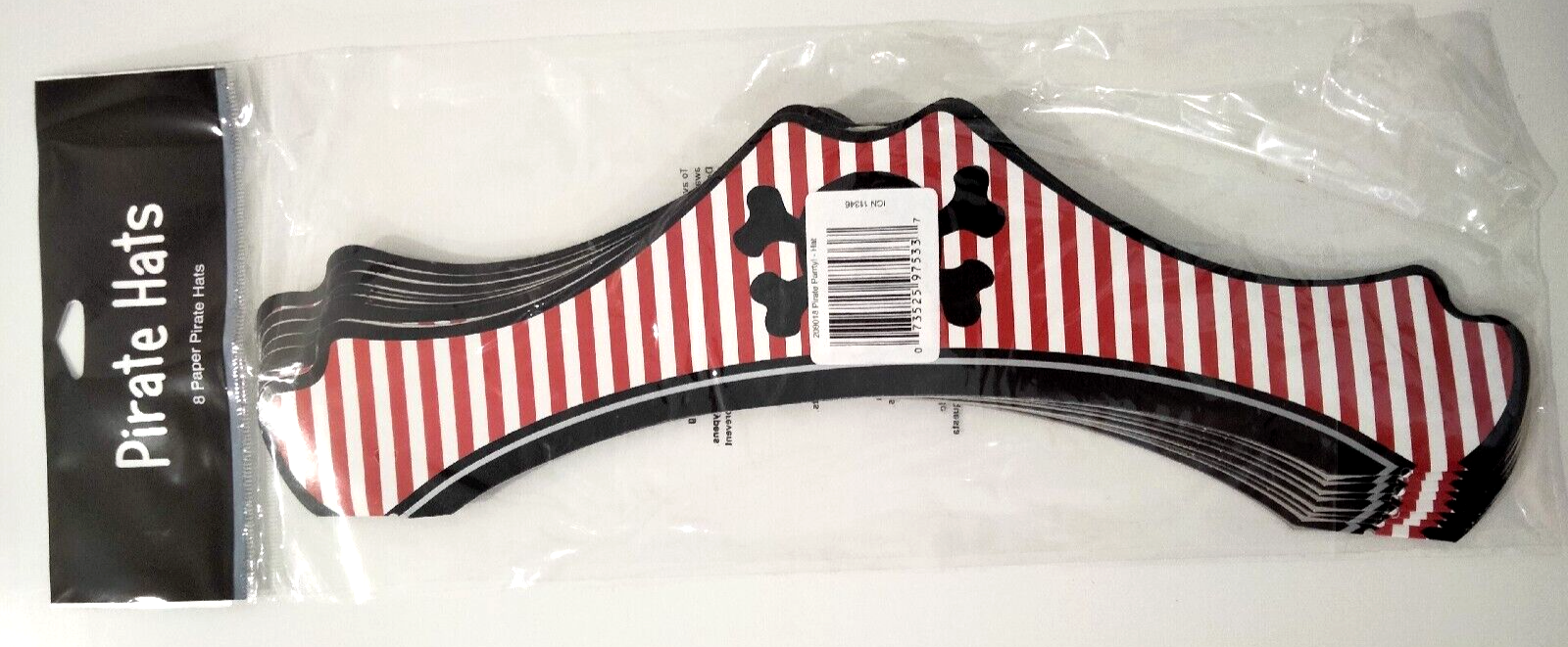 Pirate Birthday Party Skull & Bones Treasure Pirate Parrty Red Paper ...