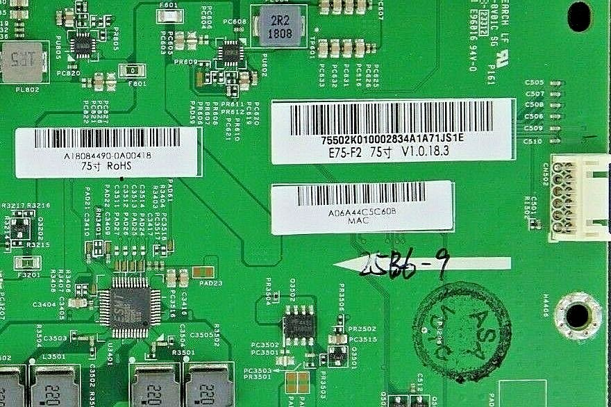 755.02K01.0002 VIZIO E75-F2 MAIN 75502K010002 791.02K10.0002 | eBay