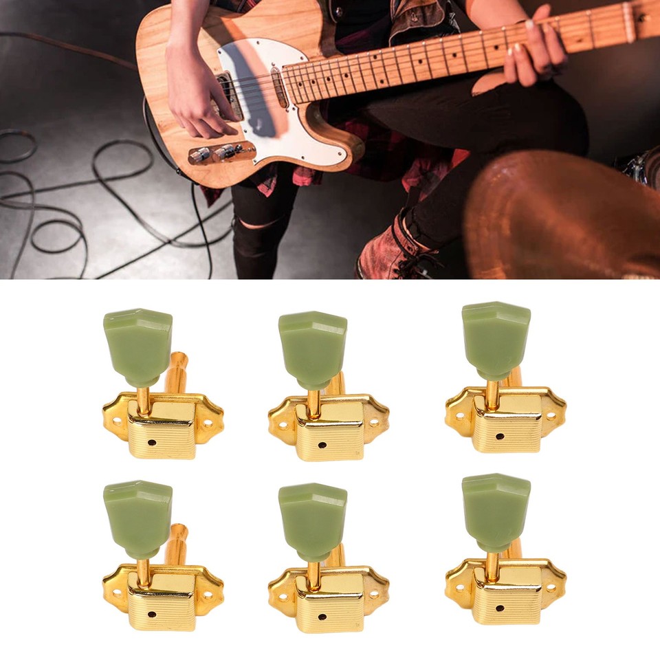 6Pcs String Tuning Key Metal Plastic Semi Sealed Tuning Keys For ...