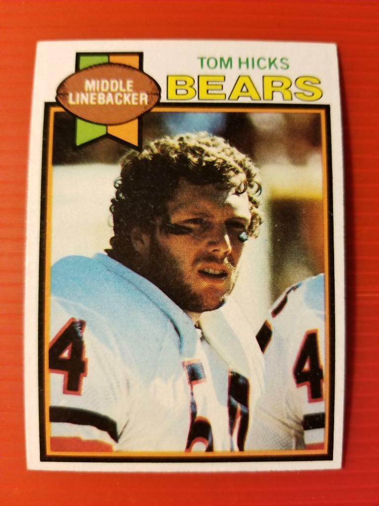 VINTAGE TOM HICKS #417 CHICAGO BEARS - ILLINOIS ILLINI - 1979 TOPPS NFL ...