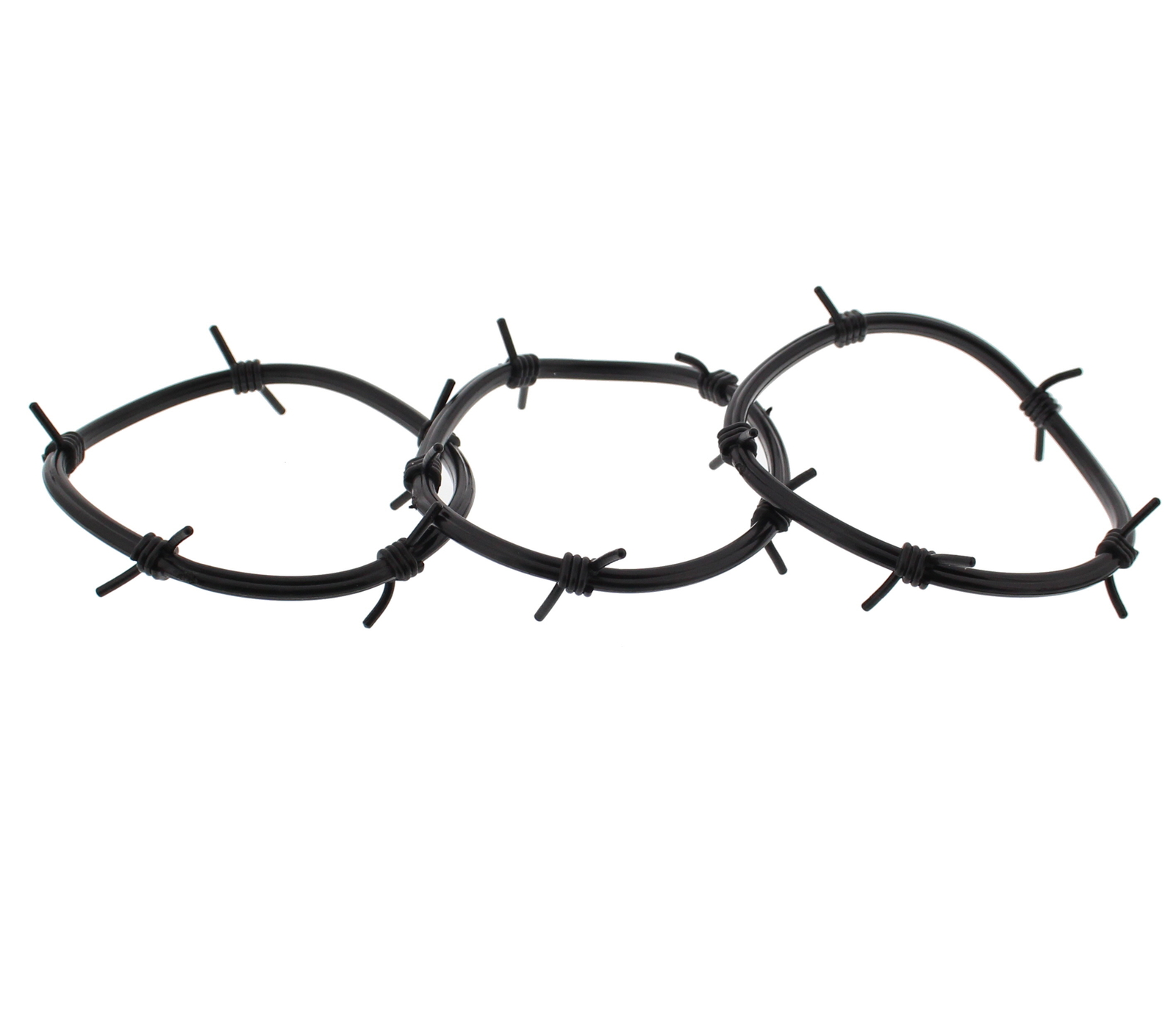 Zac's Alter Ego Set of 3 Barbed Wire Gummy Bangles/ Bracelets/ Shag ...