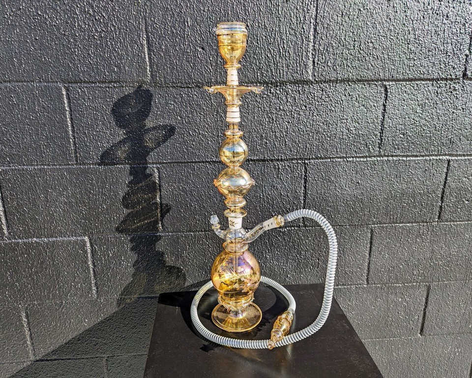 28" Full glass hookah set Egyptian shisha | eBay