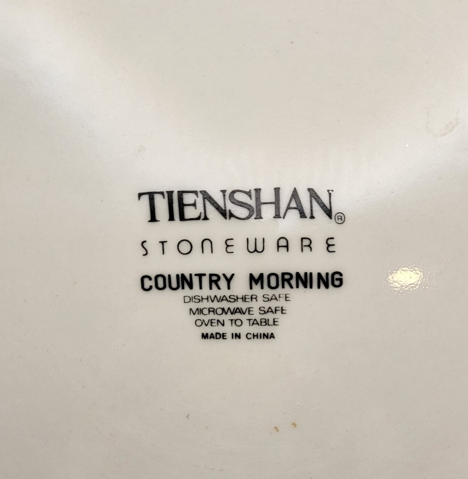 Tienshan Stoneware COUNTRY MORNING Dinner Plate with Red Hearts 10 1/2 ...