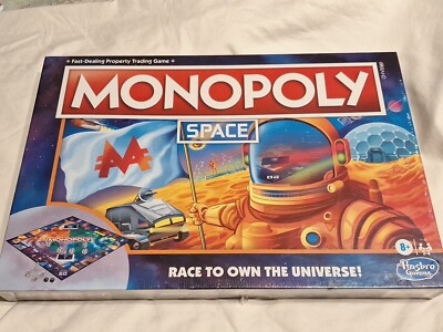 Monopoly Space Edition Board Game Limited Edition 2-4 Players 100% ...