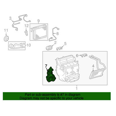 Genuine OEM HVAC Blend Door Actuator for Toyota 871060C070 | eBay