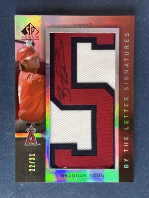 2007 SP Authentic Letter Brandon Wood Autograph Patch Angels /31 | eBay