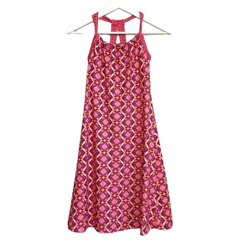 Prana Athletic Dress Quin in Azalea Guava Pink Orange Halter Athleisure ...
