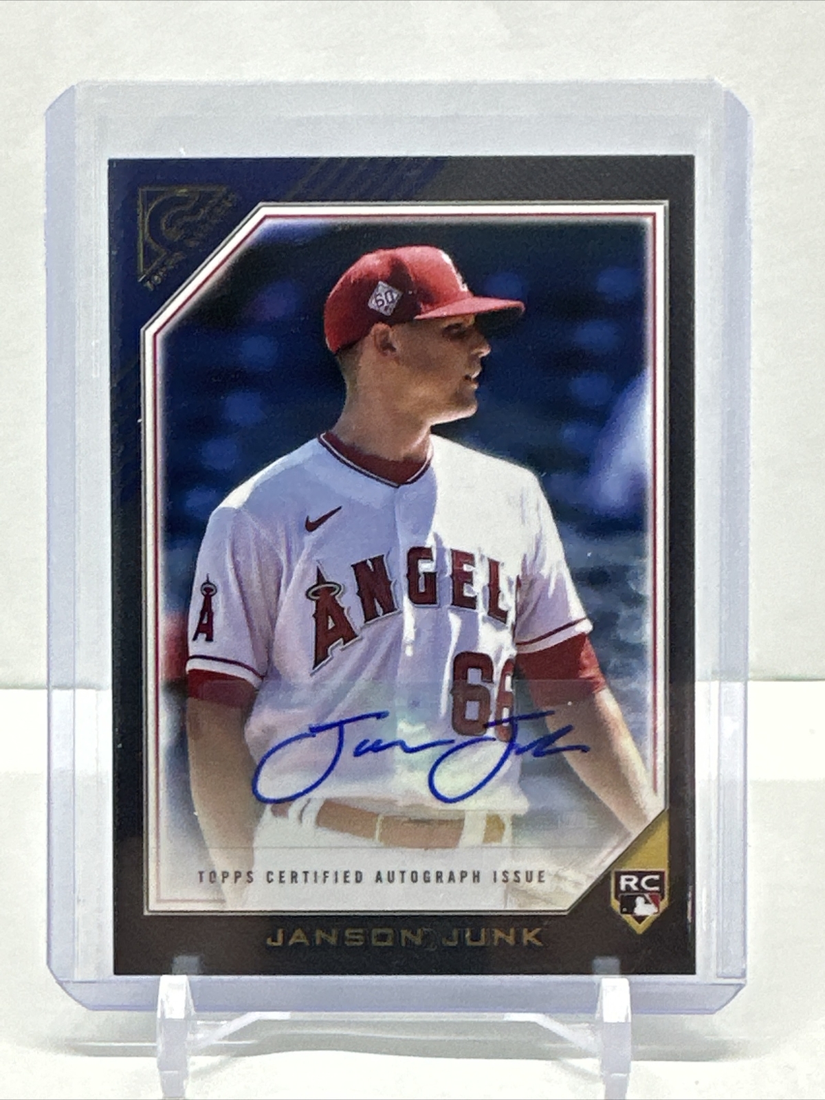 2022 Topps Gallery Baseball Card Rookie AUTO Janson Junk #RA-JJU Angels ...