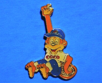 KELLOGG - COCO THE MONKEY - COCO POPS CEREAL - VINTAGE 1992 LAPEL PIN ...
