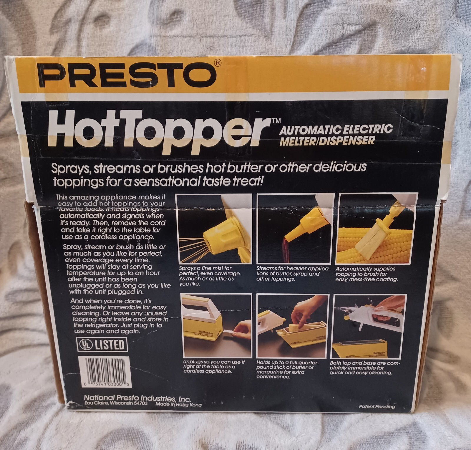 Vintage Presto Hot Topper Automatic Electric Melter Dispenser Butter ...