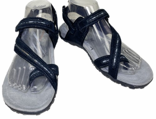 8 Merrell Black Sandal Suede Leather with Toe Loop | eBay