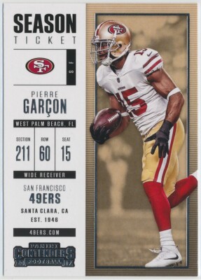Pierre Garcon - San Francisco 49ers - 2017 Contenders Football - Base ...