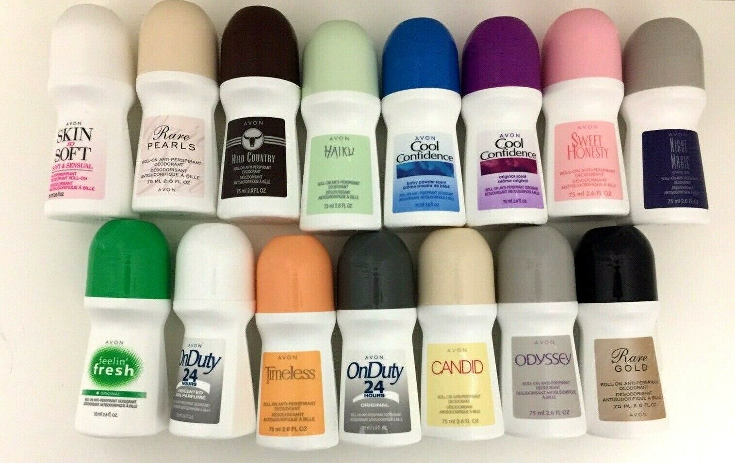LOT OF 10 ~ X-LARGE- BONUS SIZE*-Avon Roll-On Deodorant- 2 DAY FREE ...
