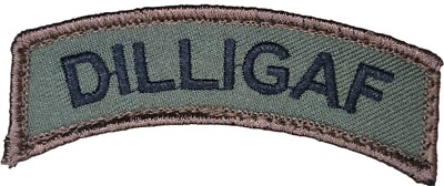 DILLIGAF ROCKER ARC TAB MILITARY ARMY TACTICAL HOOK FOREST MORALE PATCH ...